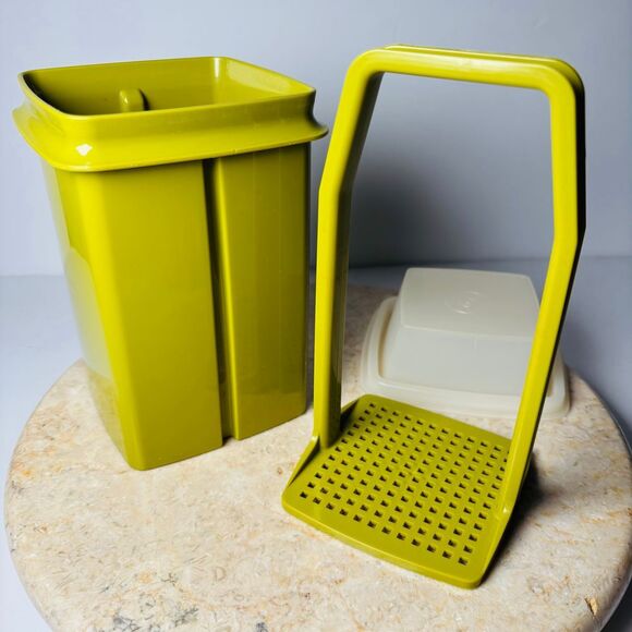 Tupperware | Kitchen | Vtg 6s 70s Tupperware Green White 3 Pc Pickle ...
